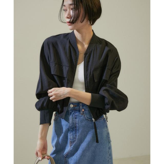 サロン アダム エ ロペ（SALON adam et rope’ ）/[24SS]シアークロップドブルゾン【洗える】