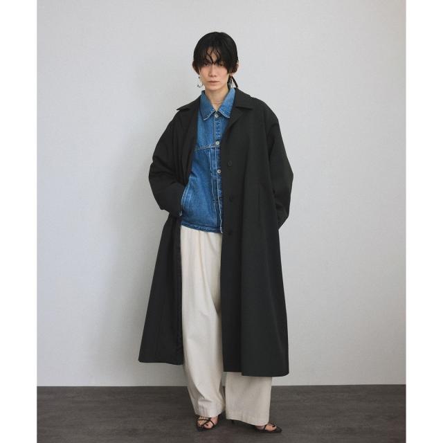 サロン アダム エ ロペ（SALON adam et rope’ ）/VISTO WOOL GABAステンカラーコート/スタンドカラー