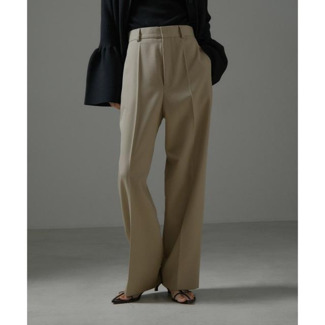 サロン アダム エ ロペ（SALON adam et rope’ ）/VISTO WOOL GABA ストレートワイドパンツ