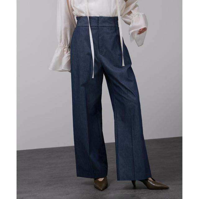 サロン アダム エ ロペ（SALON adam et rope’ ）/コットンライクスタイルアップパンツ