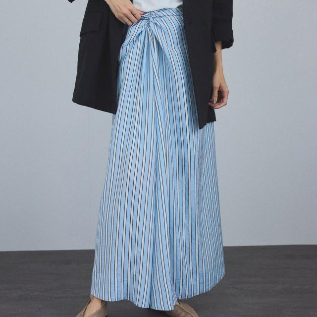 サロン アダム エ ロペ（SALON adam et rope’ ）/ストライプアシンメトリーロングスカート