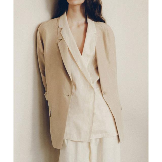 サロン アダム エ ロペ（SALON adam et rope’ ）/[25SS]GENTLE SILK ジャケット【セットアップ対応・洗える】