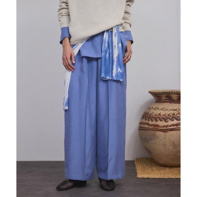 サロン アダム エ ロペ（SALON adam et rope’ ）/[25SS]GENTLE SILK パンツ【セットアップ対応】