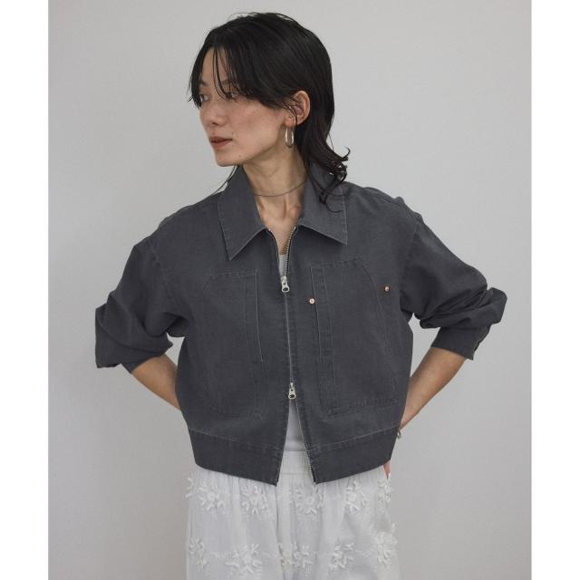 サロン アダム エ ロペ（SALON adam et rope’ ）/【セットアップ対応】ビンテージライクジップブルゾン