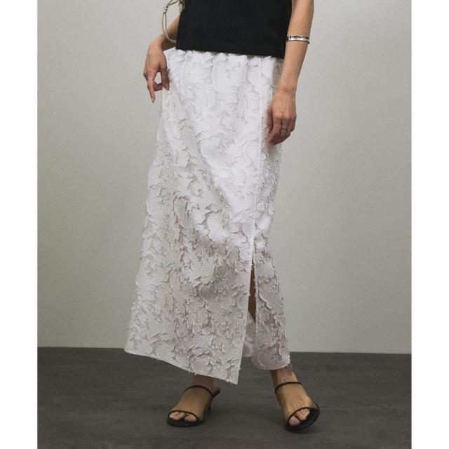 サロン アダム エ ロペ（SALON adam et rope’ ）/エルブジャガードスリットナロースカート