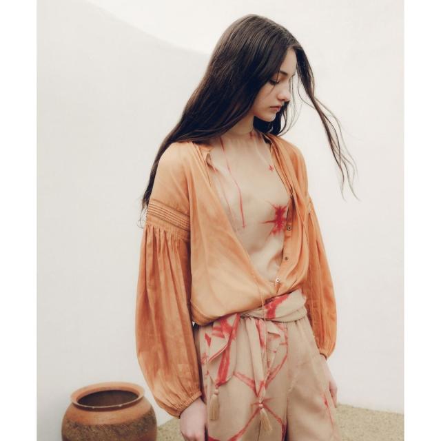 サロン アダム エ ロペ（SALON adam et rope’ ）/エンブロイダリーチュニックブラウス