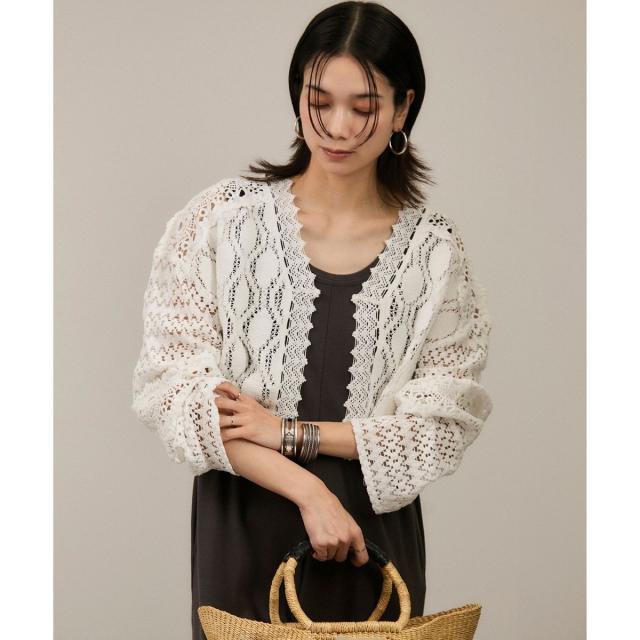 サロン アダム エ ロペ（SALON adam et rope’ ）/【WEB限定】レースパッチワークボレロ