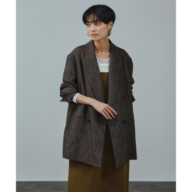 サロン アダム エ ロペ（SALON adam et rope’ ）/Riopele（リオペル）ビスコースウールツイルダブルジャケット