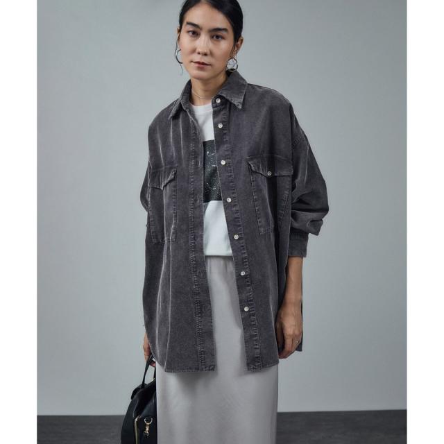 サロン アダム エ ロペ（SALON adam et rope’ ）/フェードコーデュロイオーバーシャツ / セットアップ対応