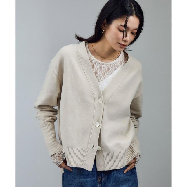 サロン アダム エ ロペ（SALON adam et rope’ ）/Vネックカーディガン−CreamyCotton /クリーミーコットン−
