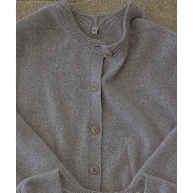 サロン アダム エ ロペ（SALON adam et rope’ ）/カシミヤクルーネックニットカーディガン