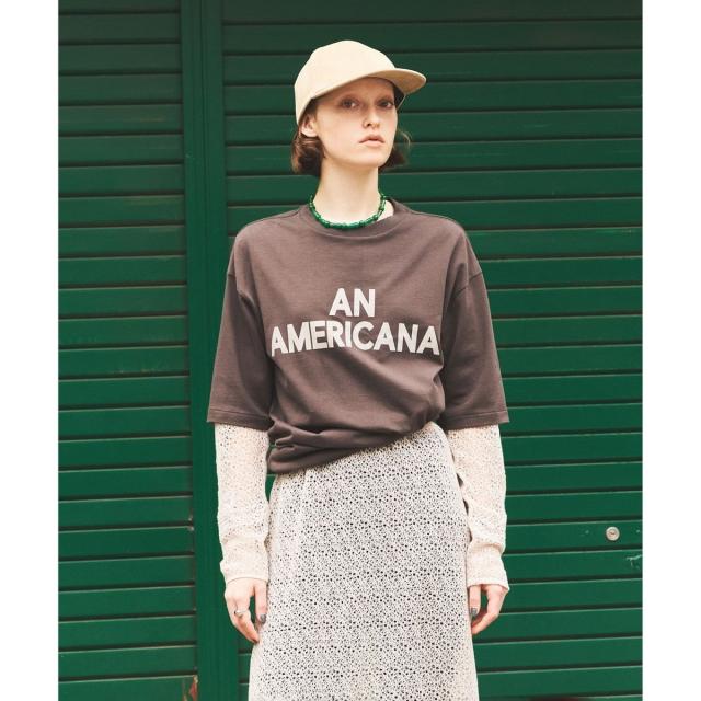サロン アダム エ ロペ（SALON adam et rope’ ）/【Americana（アメリカーナ） for SALON】別注ロゴTシャツ