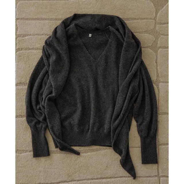 サロン アダム エ ロペ（SALON adam et rope’ ）/カシミヤVネックプルオーバー［セットアップ対応］