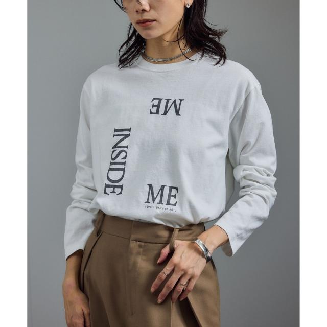 サロン アダム エ ロペ（SALON adam et rope’ ）/Vintageライクin me プリントロングスリーブT / ロンT