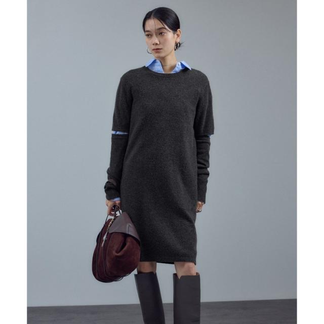 サロン アダム エ ロペ（SALON adam et rope’ ）/カシミヤニットミニワンピース