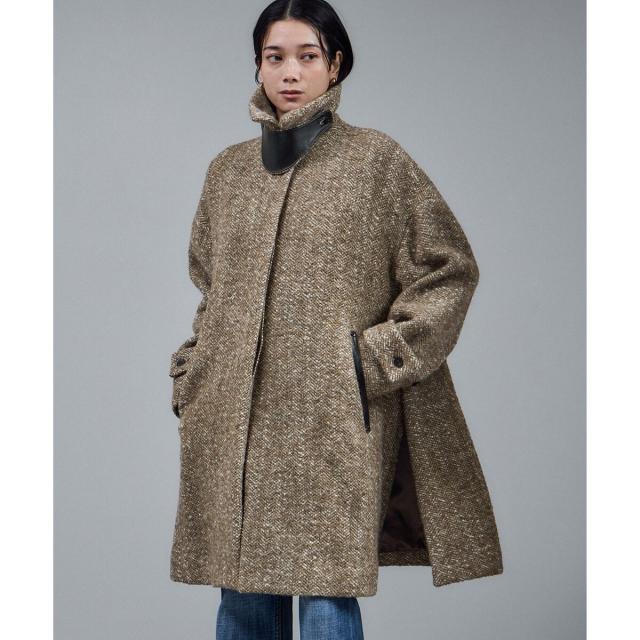 サロン アダム エ ロペ（SALON adam et rope’ ）/BALLIオーバーサイズステンカラーコート