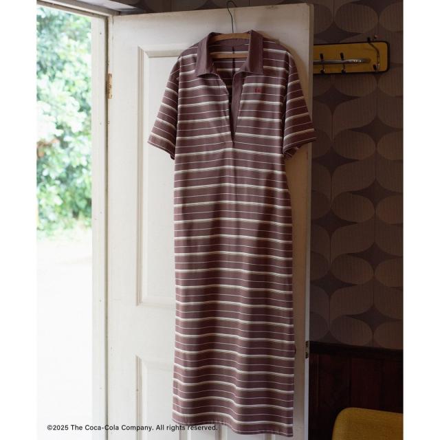 サロン アダム エ ロペ（SALON adam et rope’ ）/Coca−Cola マルチボーダーワンピース