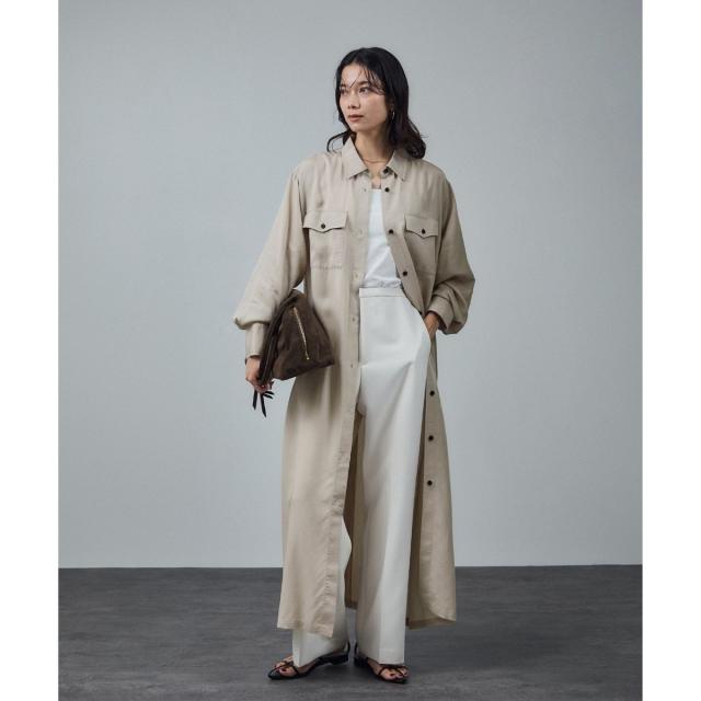 サロン アダム エ ロペ（SALON adam et rope’ ）/セルロースウォッシャブルシャツワンピース