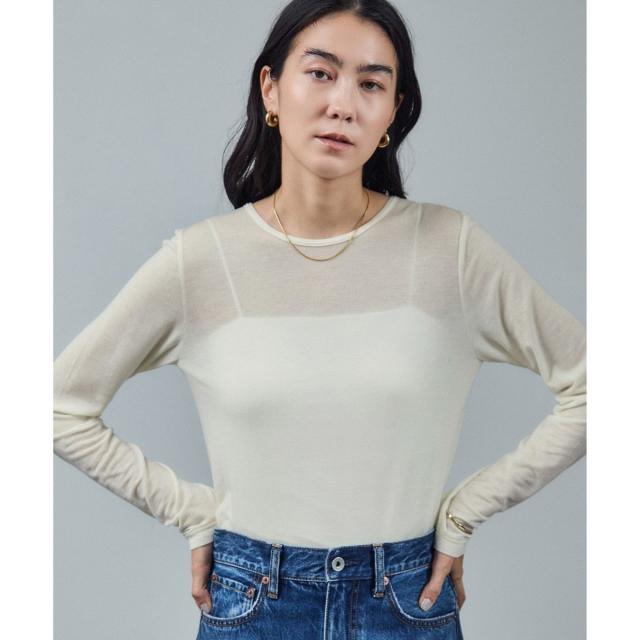 サロン アダム エ ロペ（SALON adam et rope’ ）/テンセルカシミヤシルクシアーロンT