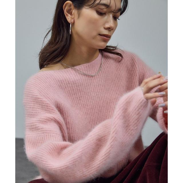 サロン アダム エ ロペ（SALON adam et rope’ ）/フォックスウールボリュームスリーブニット