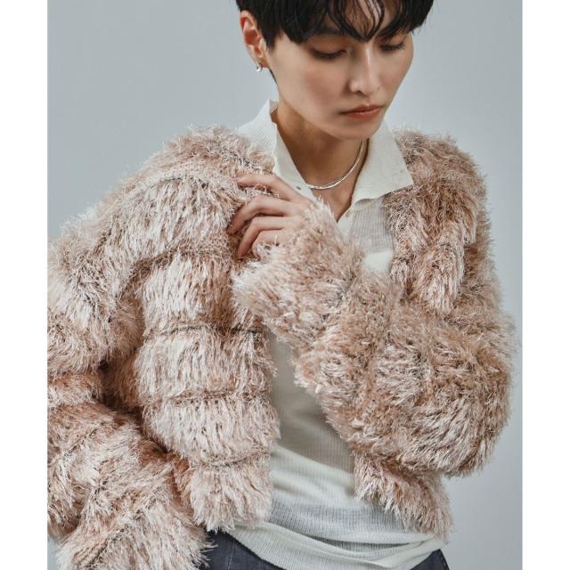 サロン アダム エ ロペ（SALON adam et rope’ ）/シャギーファーニットボレロ