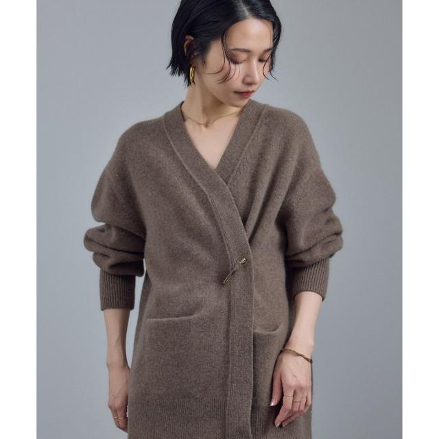 サロン アダム エ ロペ（SALON adam et rope’ ）/Starry sky Knit スパンコールVネックカーディガン