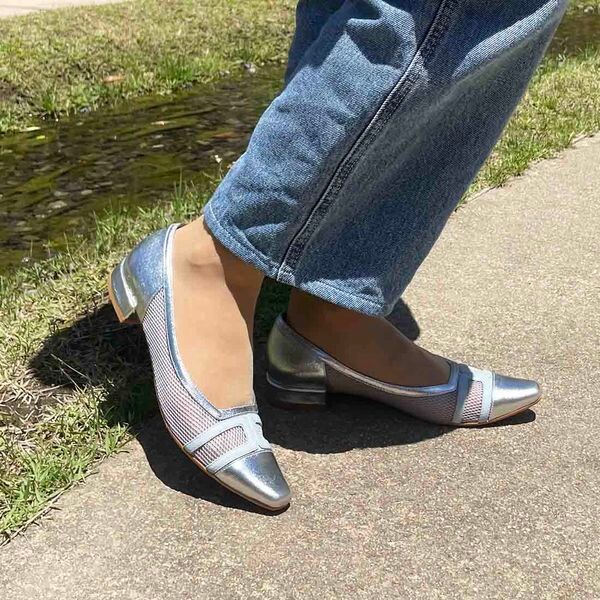 カリーノ（carino）/チュールスクエアフラットパンプス