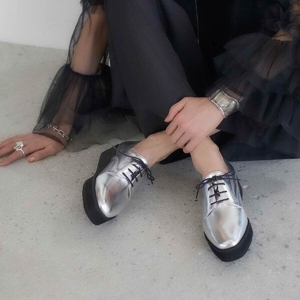 カリーノ（carino）/【レイン対応】レースアッププラットフォーム