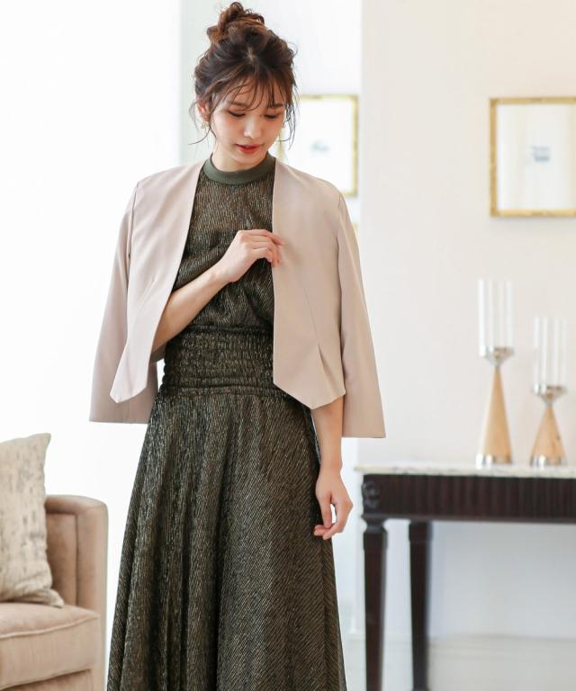 ニアナ（niana）/ノーカラーショート パーティージャケット