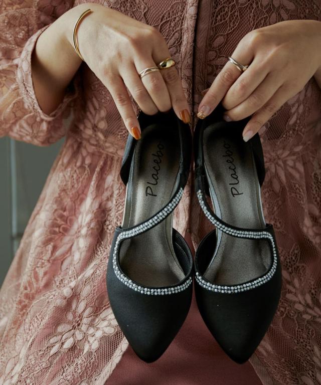 【NEW】ニアナ/オープンハートパーティーパンプス