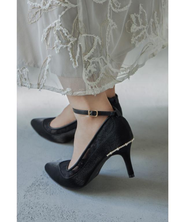 ニアナ（niana）/シアーレースサテンパンプス