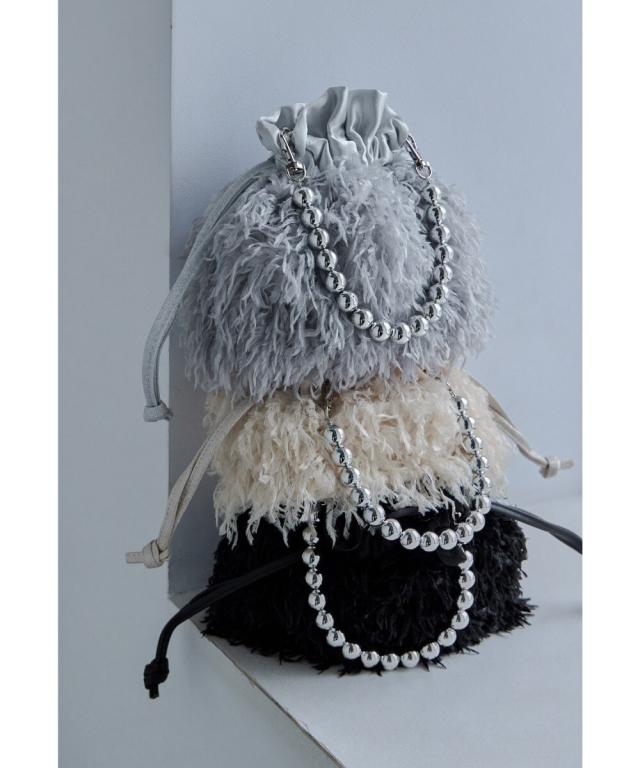 ニアナ（niana）/シャギー巾着バッグ