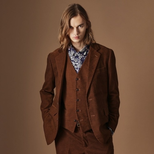 フォーティーカラッツ アンド ゴーニーゴ（40CARATS&525）/【Sサイズ〜】ドビーキャラメルコールジャケット