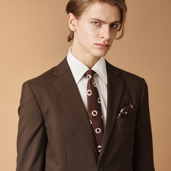 【NEW】フォーティーカラッツ アンド ゴーニーゴ（40CARATS&525）/手書きサークルドットネクタイ