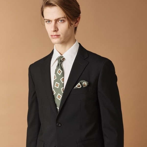 【NEW】フォーティーカラッツ アンド ゴーニーゴ（40CARATS&525）/手書き小紋プリントネクタイ