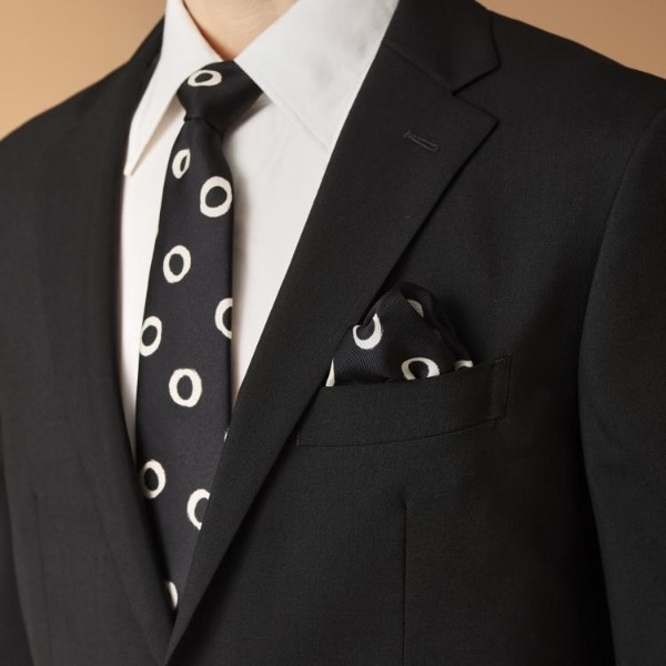 【NEW】フォーティーカラッツ アンド ゴーニーゴ（40CARATS&525）/手書きサークルドットチーフ