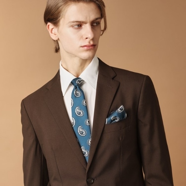 【NEW】フォーティーカラッツ アンド ゴーニーゴ（40CARATS&525）/ペイズリースタンプネクタイ