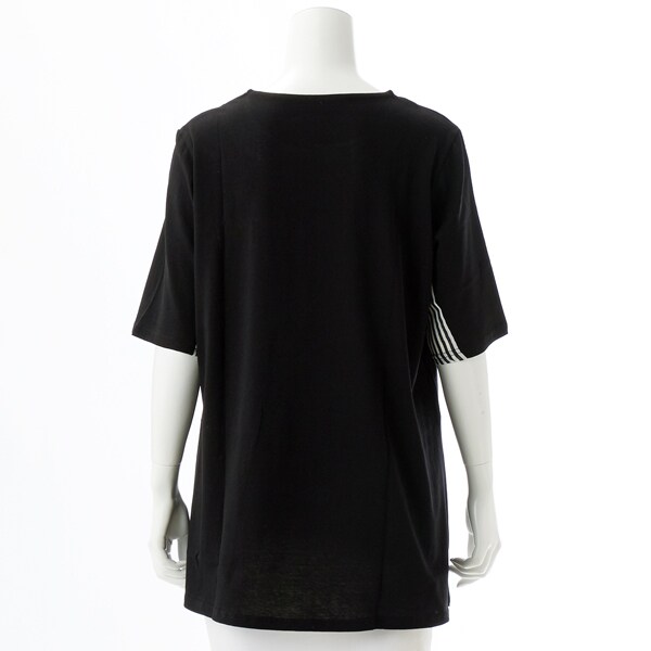 クインティ（QUINTY）/【大きいサイズレディース】ストライプ切り替え