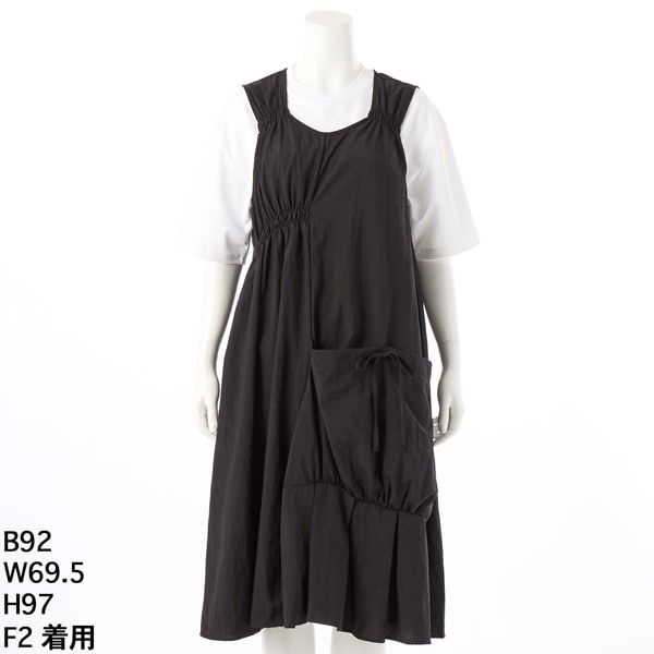 クインティ（QUINTY）/【大きいサイズレディース】段切り替えデザインジャンスカ