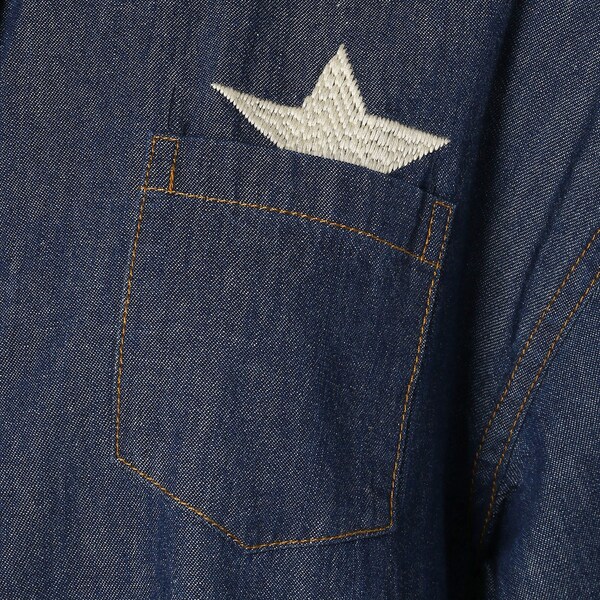 ターシャルビー/【大きいサイズ】星刺しゅうデニムワンピースの通販は