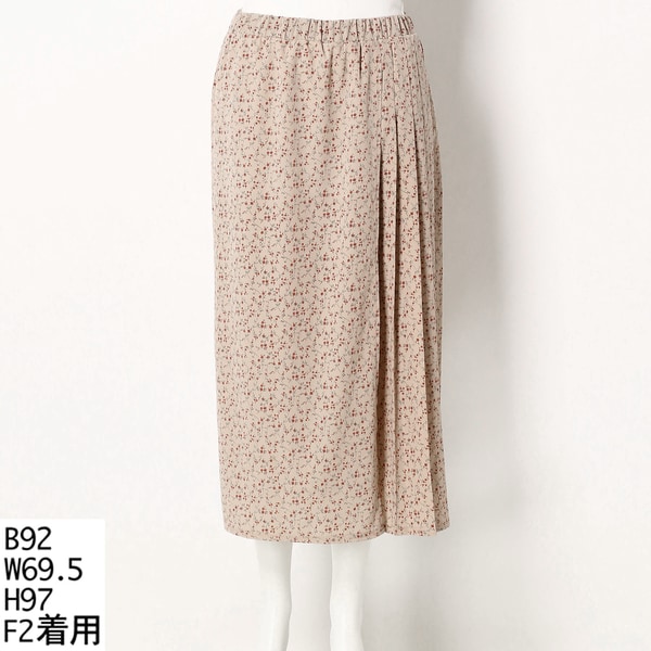 ターシャルビー（Tasha Ruby）/【大きいサイズレディース】ラップスカート風プリーツ使いワイドパンツ