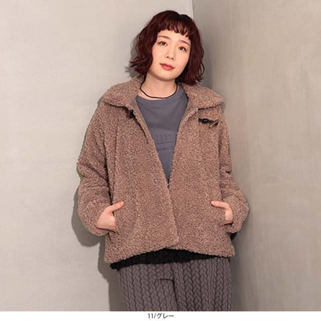 レスウェル（leswel）/【大きいサイズ】ふんわりループボアジャケット