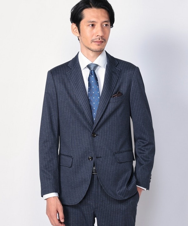 クラウデッドクローゼット（CROWDED CLOSET）/ストライププリントジャージジャケット/別売りセットアップパンツあり