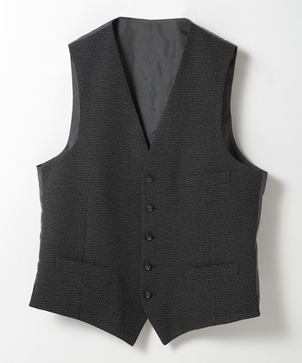 クラウデッドクローゼット（CROWDED CLOSET）/ウール調ポリエステル千鳥格子ベスト