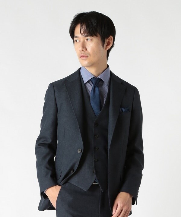 クラウデッドクローゼット（CROWDED CLOSET）/LANATECシャークスキンテーラードジャケット（セットアップ対応）