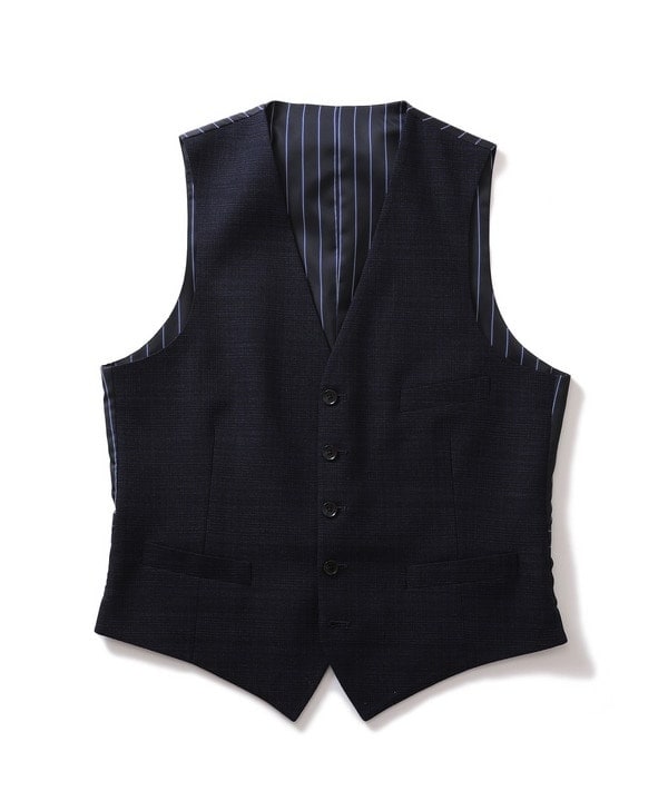 クラウデッドクローゼット（CROWDED CLOSET）/TRブッチャーグレンチェックストレッチベスト（セットアップ対応）