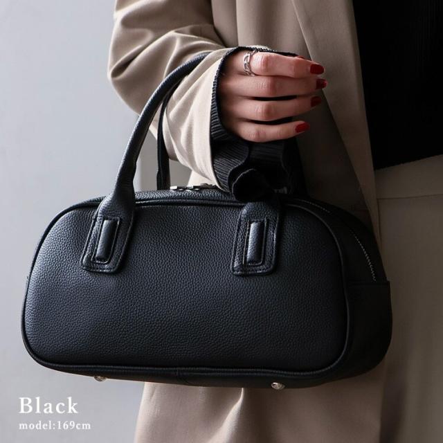 ヴィータフェリーチェ（VitaFelice）/ラウンド型2way本革トートバッグ【aroco/アロコ】