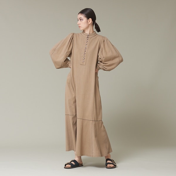 ノミネ（NOMINE）/【WEB限定】バイカラーステッチパターンワンピース