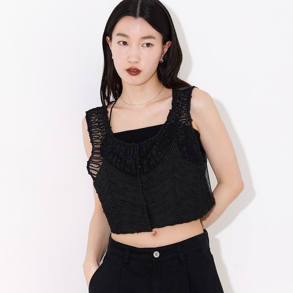 ノミネ（NOMINE）/ハンド刺繍ベスト