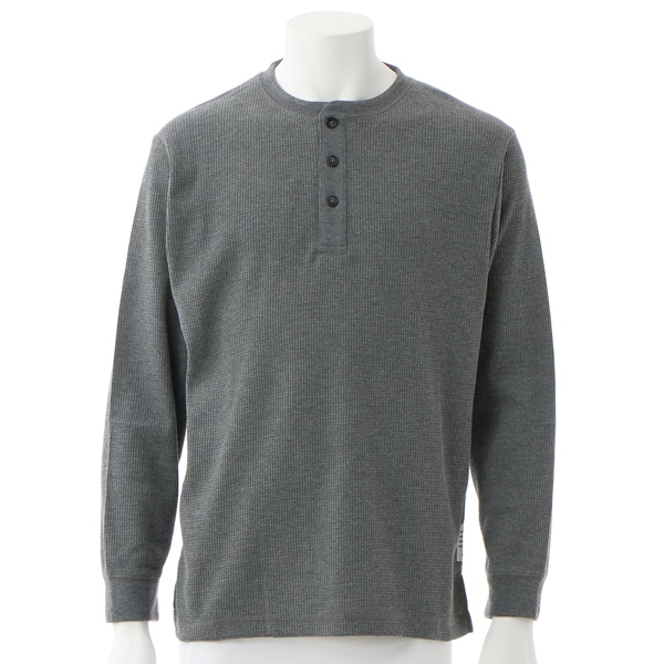 コムサ・メン（COMME CA MEN）/コムサホームウェア ワッフル無地 綿ヘンリーネック長袖